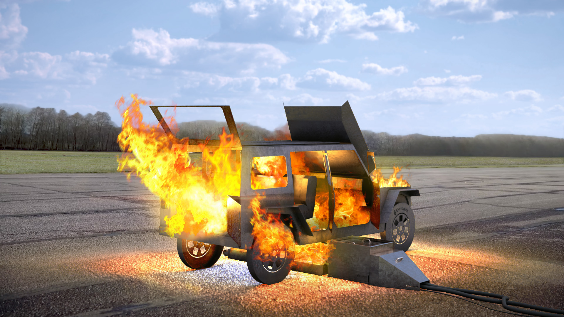 SUV Fire Props – Symtech